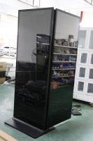 China MJK Shopping Mall Vertical Freestanding LCD Advertising Screen Double Sided Digital Signage with Wheels for sale