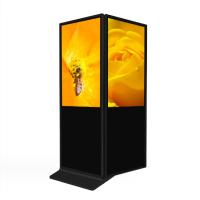 China MJK Shopping Mall Vertical Freestanding LCD Advertising Screen Double Sided Digital Signage with Wheels for sale