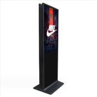China MJK Shopping Mall Vertical Freestanding LCD Advertising Screen Double Sided Digital Signage with Wheels for sale