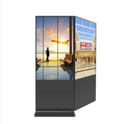 China MJK-550B Dual Screen Vesa Wall Mount LCD Display with Infrared/Capacitive Touch 1 Year Warranty Commercial Digital Signage for sale