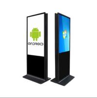 China 55 Inch Android WiFi Double-Sided Touch Screen LCD Anti-Glare Poster Kiosk Built-In CMS for Elevator Mall Station Advertising for sale