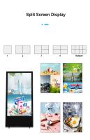 China 43 Inch Portable Waterproof Battery Digital Signage Outdoor LCD Screen 1800 Nit High Brightness Full Color Shopping Mall for sale