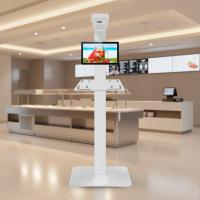 China Customized Metal Self-Service Check Kiosk 10 Point Capacitive Touch Screen 8MP Surveillance Camera 32/64GB Storage SDK Dish for sale