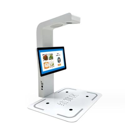 China AI Vision Smart Cafeteria Checkout Terminal Intelligent Meal Tray Self Service Payment Kiosk for Canteen for sale