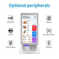 China MJK Desktop 21.5 Inch All-in-One Self Service Payment Kiosk Barcode Reader Facial Recognition SDK for Restaurant Hotel Checkout for sale