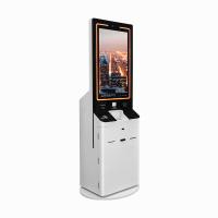 China 32 Inch Hotel Self Service Check in Kiosk with Room Card Dispenser Passport Scanner Touch Screen Check-Out Terminal OEM for sale