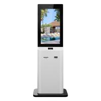 China 32 Inch Hotel Self Service Check in Kiosk with Room Card Dispenser Passport Scanner Touch Screen Check-Out Terminal OEM for sale