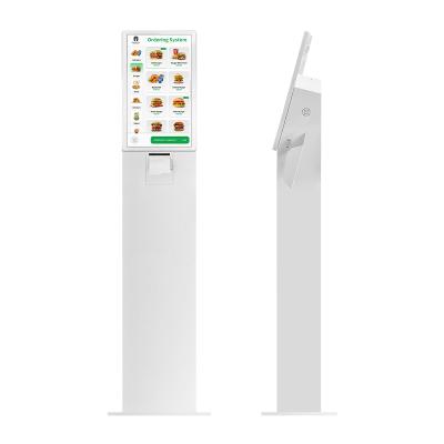 China 21.5 Inch Self Ordering Restaurant Food Kiosk Barcode Reader 1920x1080 Resolution 32GB Storage Facial Recognition Multi-OS SDK for sale