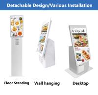 China 21.5 Inch Self Ordering Restaurant Food Kiosk Barcode Reader 1920x1080 Resolution 32GB Storage Facial Recognition Multi-OS SDK for sale
