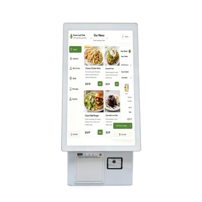 China Countertop Self-Ordering Kiosk | 10-Point Touch Desktop POS Terminal for Fast Food Restaurants for sale