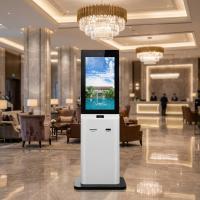 China 32 Inch Hotel Self Check-In Out Machine Android RK3288 Binocular Camera Receipt Printer Room Card Issuance Kiosk OEM for sale