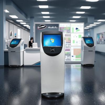 China 21.5/19 Inch Metal Touch Screen Dispenser Windows OS Self-Service Queue Ticket Management Service Equipment for Pharmacy Bank for sale