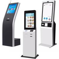 China 21.5/19 Inch Metal Touch Screen Dispenser Windows OS Self-Service Queue Ticket Management Service Equipment for Pharmacy Bank for sale