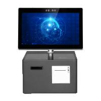 China Hot Sales 15.6 Inch Self-Check-In Kiosk Small Hotels Passport Scanner Card Dispenser HD Camera Capacitive Touchscreen Payment for sale