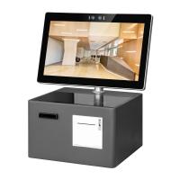 China Smart Self-Service Check-In Kiosk for Desktop Use for Hospital Hotel Airport Visitor Management-with Optional Barcode Reader for sale