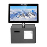 China MJK Hotel Desktop Self-Service Room Card Dispenser Check-in Kiosk with Self-Printing Payment Touch Screen Kiosk SDK Function for sale