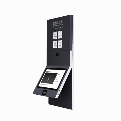 China MJK Imachine Hotel Self-Serve Android Kiosk OPS System WIFI Card Color Printer Optional Barcode Reader for Hotels Businesses for sale