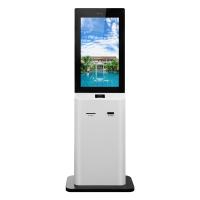 China MJK 32'' Hotel Check-In Touch Kiosk with SDK Barcode Reader Self-Service Card Dispenser & ID Card Reader Payment Kiosk for sale