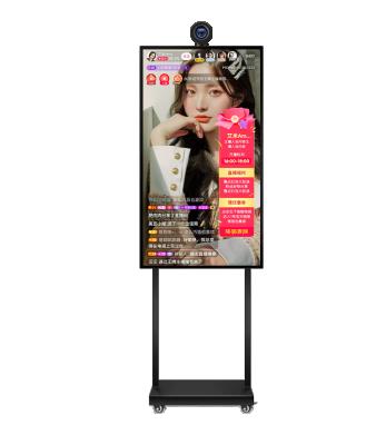 China 43/49/55 Inch HD High Brightness Touch Live Broadcast Large Screen Anchor Selling Intelligent Display Equipment for sale