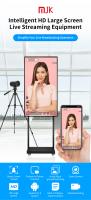 China 43/49/55 Inch HD High Brightness Touch Live Broadcast Large Screen Anchor Selling Intelligent Display Equipment for sale