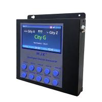 China MJK Metal GPS Bus Station Stop Announcer LCD Automatic Voice Announcement System Model F05 Pedestal Mount for Bus Route for sale
