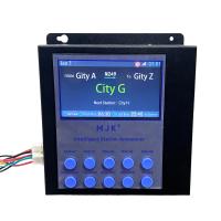 China MJK Metal GPS Bus Station Stop Announcer LCD Automatic Voice Announcement System Model F05 Pedestal Mount for Bus Route for sale