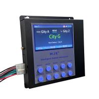 China MJK Metal GPS Bus Station Stop Announcer LCD Automatic Voice Announcement System Model F05 Pedestal Mount for Bus Route for sale