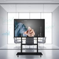 China Interactive Whiteboard 4K Touch Screen Multi-Touch Flat Panel Display Monitor with Anti-Glare Tempered Glass for Education for sale