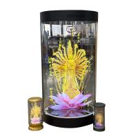 China App-Controlled Indoor Advertising Holographic Fans Lightweight Metal Construction 3D Floor Stand for Hologram Equipment for sale