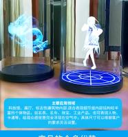 China App-Controlled Indoor Advertising Holographic Fans Lightweight Metal Construction 3D Floor Stand for Hologram Equipment for sale