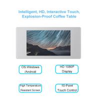 China Smart Interactive Touch Screen Monitor Digital Signage and Display Coffee Table LCD Display Interactive Table for sale