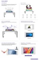 China Interactive Smart Table LCD Advertising Display Touchscreen Kiosk for Coffee Bar or Conference Table Multi-Touch Screen for sale