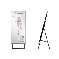 China Interactive Full Body Gym Workout Mirror Smart Fitness Wall-Mounted Exercise Tool Healthy Workout Companion for sale