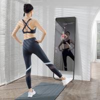 China 32 Inch 4K Intelligent AI Fitness Exercise Magic Mirror Touchscreen Android OS Voice Control Glass Wi-Fi Wall-mounted Indoor for sale
