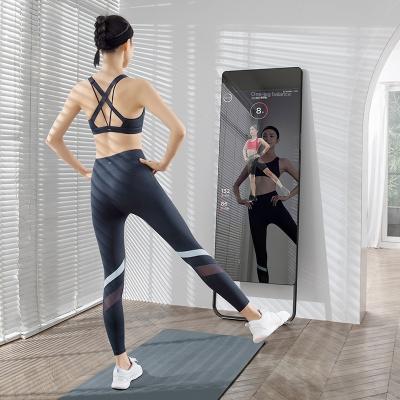 China 32 Inch 4K Intelligent AI Fitness Exercise Magic Mirror Touchscreen Android OS Voice Control Glass Wi-Fi Wall-mounted Indoor for sale