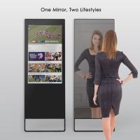 China 32 Inch 4K Intelligent AI Fitness Exercise Magic Mirror Touchscreen Android OS Voice Control Glass Wi-Fi Wall-mounted Indoor for sale