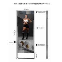 China 43 Inch Android 11 Workout Mirror AI Microwave Motion Sensor Smart Fitness Mirror No Subscription Fee Gym Kiosk Factory for sale
