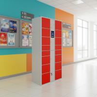 China Community Smart Electronic Lock Parcel Delivery Locker Cold Rolled Steel Durable Waterproof Design 14 Compartments Self-Service for sale