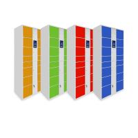 China Smart Storage Locker Touch Screen Electronic Luggage Locker Intelligent Parcel Delivery Kiosk Steel Cabinet OEM for sale