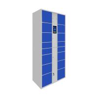 China Smart Storage Locker Touch Screen Electronic Luggage Locker Intelligent Parcel Delivery Kiosk Steel Cabinet OEM for sale
