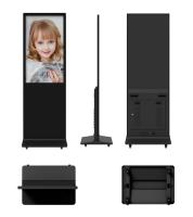 China 43 Inch Free Standing Digital Signage Advertising Player with Slim Metal Case for Mall Display for sale
