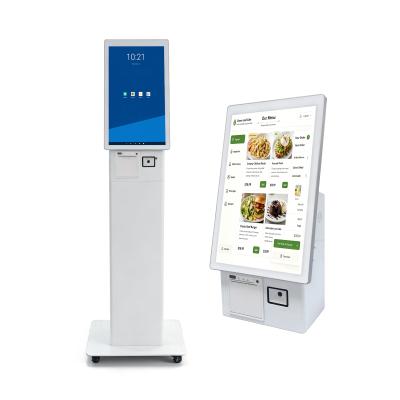 China Self Ordering Kiosk with 300~350 Nits Brightness LCD Display, 4/8/16 GB RAM, and NFC and Mobile Payment Options for sale
