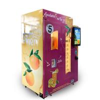 China 360 Ml Paper Cups Orange Juice Vending Machine Coins And Notes Acceptors for sale
