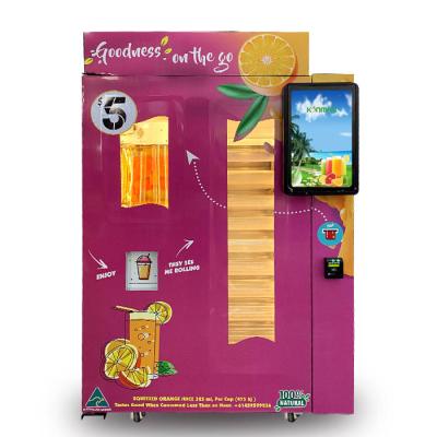 China Visible Wifi Control Fresh Squeezed Orange Juice Machine With Coin / Cash Payment for sale