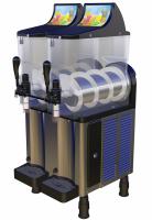 China Custom 2 Bowls Electric Ice Slush Machine 304 Stainless Steel Panel for sale