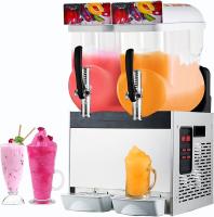 China Commercial 15L Large Capacity Stainless Steel 304 Slush Machine with High-Efficiency Refrigeration for Frozen Drinks for sale