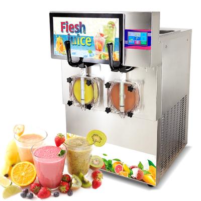 China 2 Barrel Big Slush Machine Margarita Cold Drink Granizadora Fruit Juice for sale