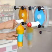 China Double Tank Ice Slush Machine Frozen Drink Beverage Milk Fruit Cocktail for sale