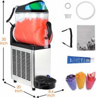 China One Bowl Ice Slush Machine Stainless 304 With LED Light Cover for sale