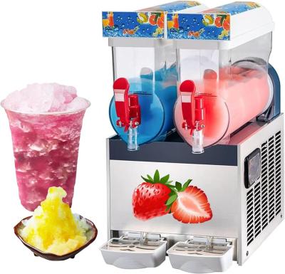 China Commercial 1/2 Tank 30/15L Frozen Drink Machine Margarita Slushy Making Machine for sale